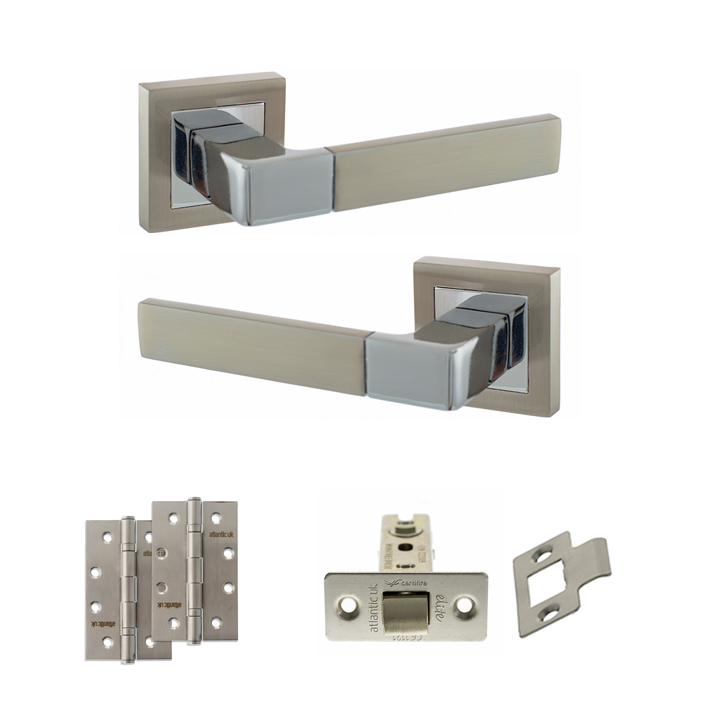 STATUS Montana Door Handle Pack (Latch Set - 2.5" CE Latch, 4" Slim ...