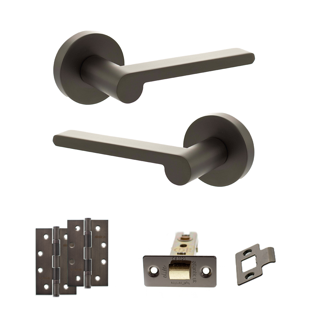 Senza Pari Darrio Door Handle Pack (Latch Set - 3" CE Latch, 4" Slim ...