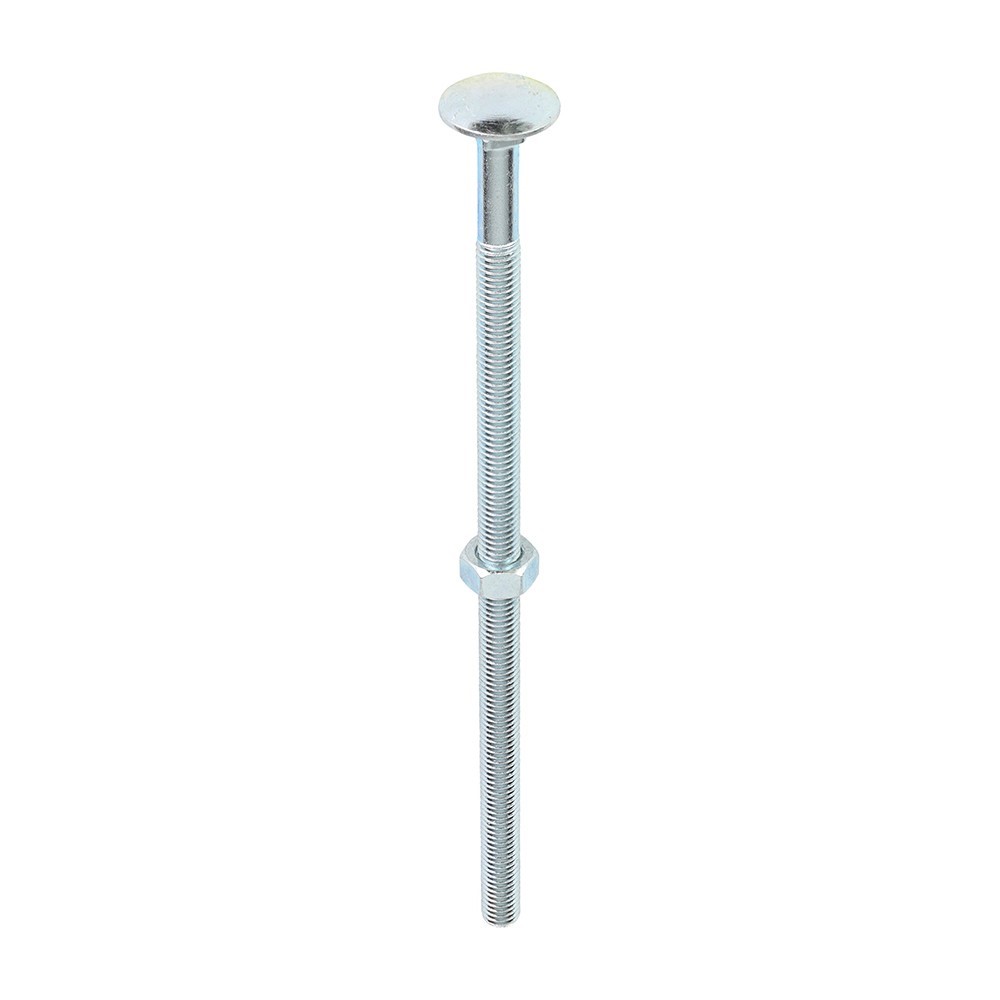 CUP SQUARE HEX - CARRIAGE / COACH BOLTS - ZINC PLATED