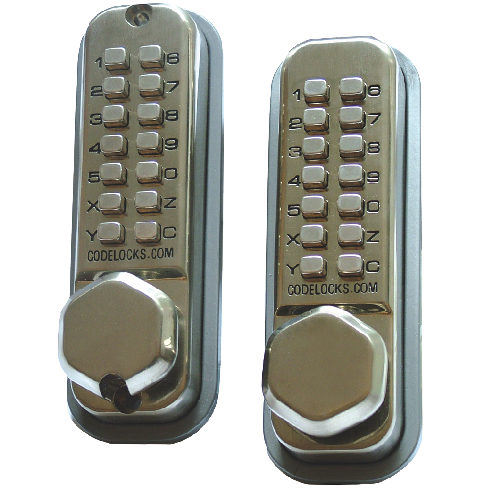 CODELOCKS CL290 Back To Back Digital Lock - CL290 Satin Stainless Steel