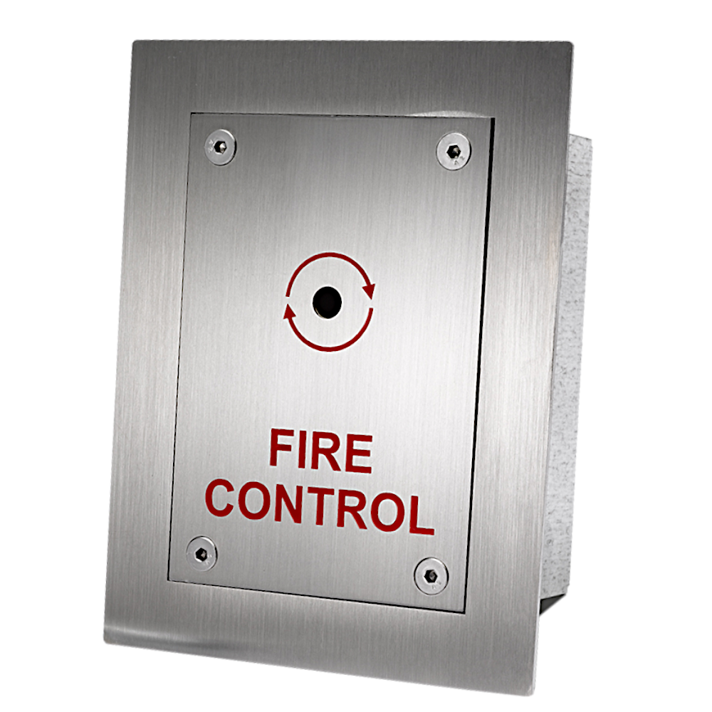 ICS Fire Switch Drop Key Version Flush SS - Brushed Stainless Steel